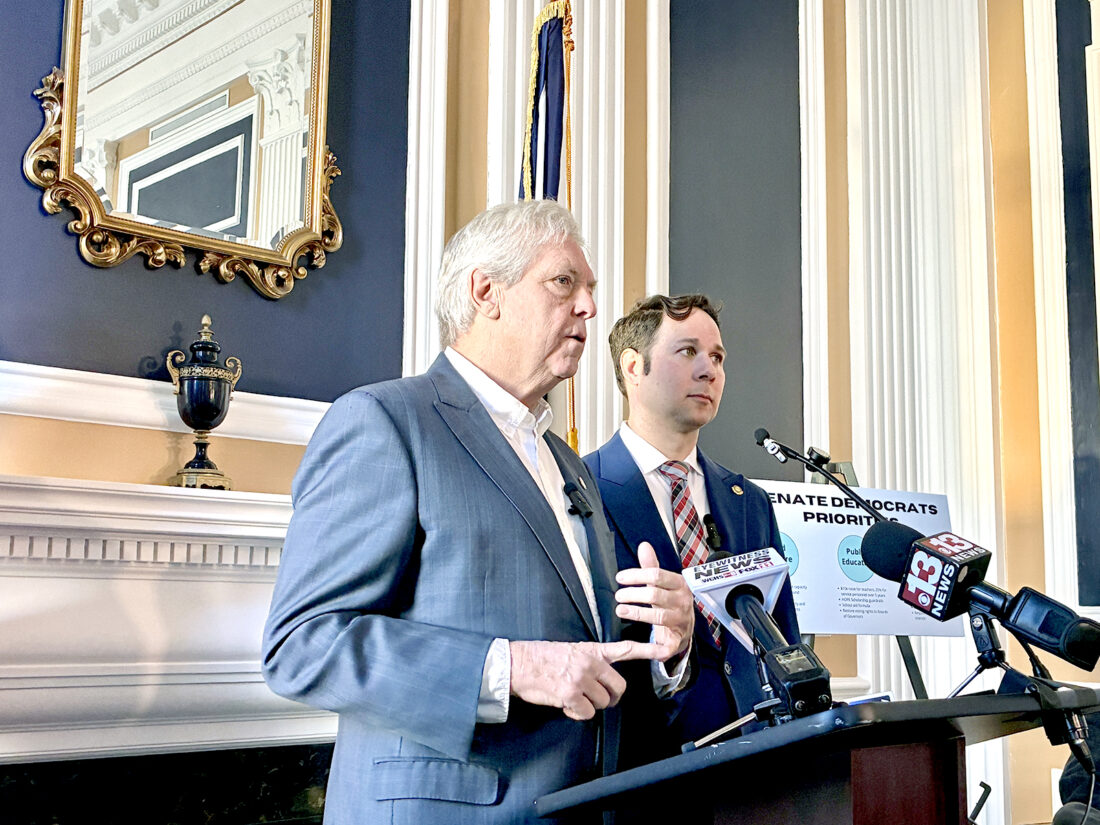 Outnumbered Senate Democratic caucus lays out agenda and priorities for ...